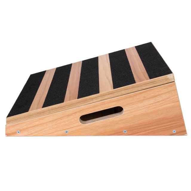 Strongtek Professional Wooden Slant Board Adjustable Incline Calf ...