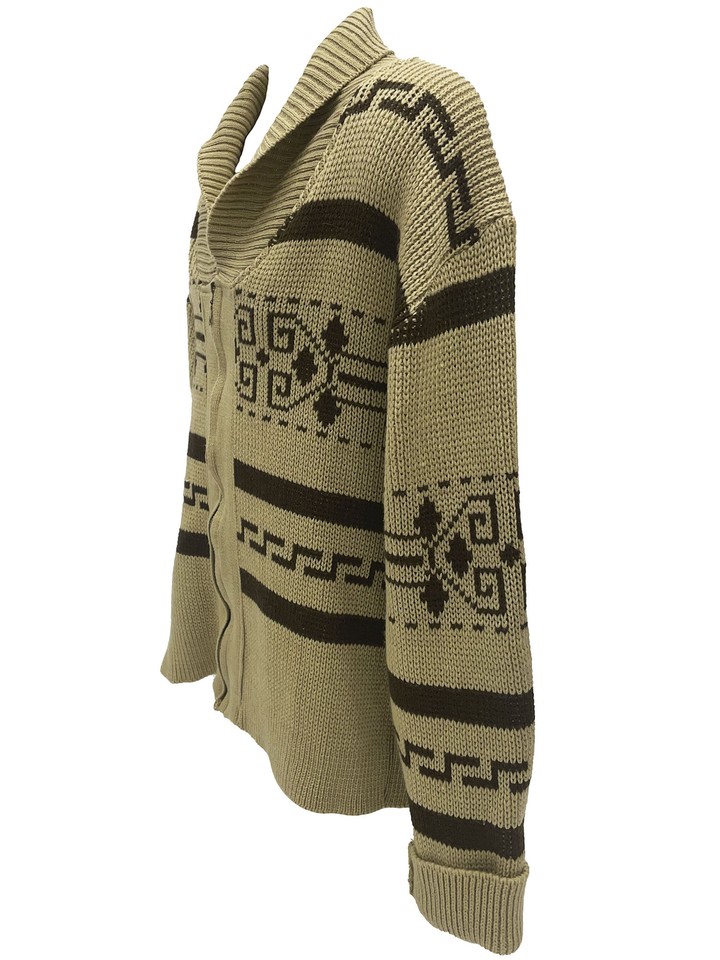 The Dude Sweater Big Lebowski Cardigan Zip Up Knit Jeffery Adult Movie ...