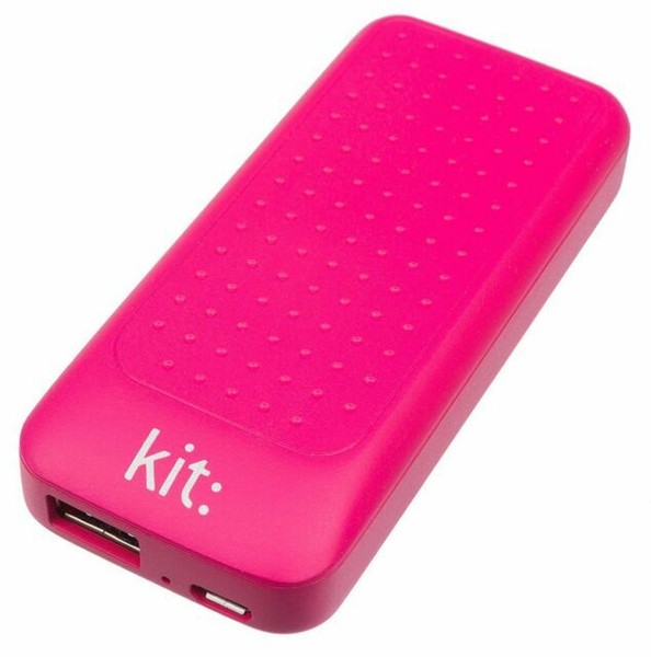 Kit 4000 mAh Pink Essentials Universal Portable Power Bank With Two USB ...