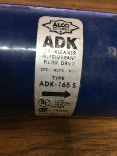 Alco ADK-165S Core Style Liquid Line Filter Drier Emerson Climate Tech ...