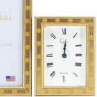 F. G. Galassi Handmade Fine Italian Wood Thin Gold Daisy Clock 4"x4" | eBay