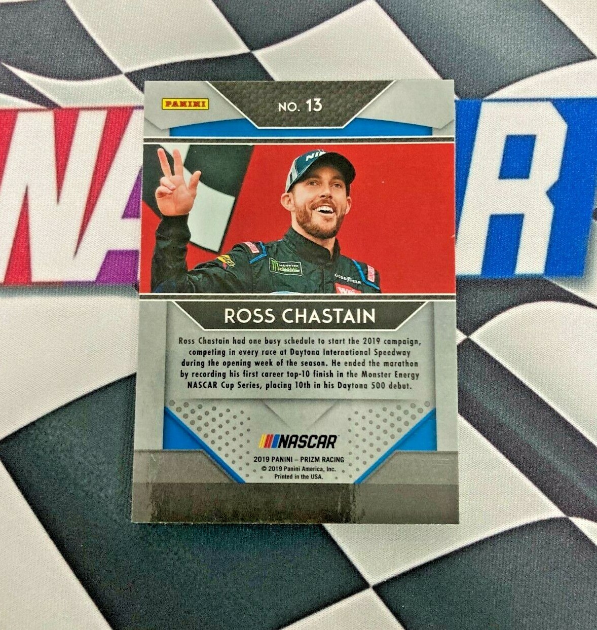 ROSS CHASTAIN RC 2019 Panini Prizm NASCAR Racing 🏎️ Rookie Card #13 🏆 ...