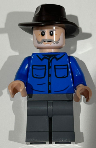 Lego Alan Grant Minifigure from 76949 w/ Dark Brown Fedora jw081 | eBay
