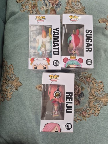 Funko Pop! ONE Piece Sugar, Reiju & Yamito figures set | eBay