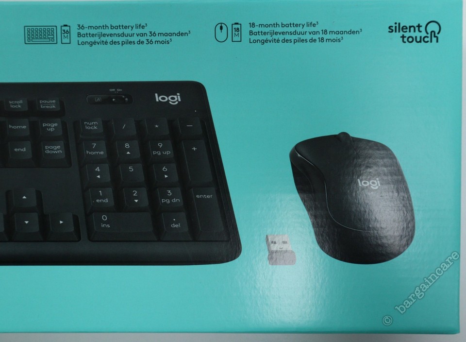 Logitech MK295 Silent Wireless Keyboard Mouse Combo Set Graphite Black ...