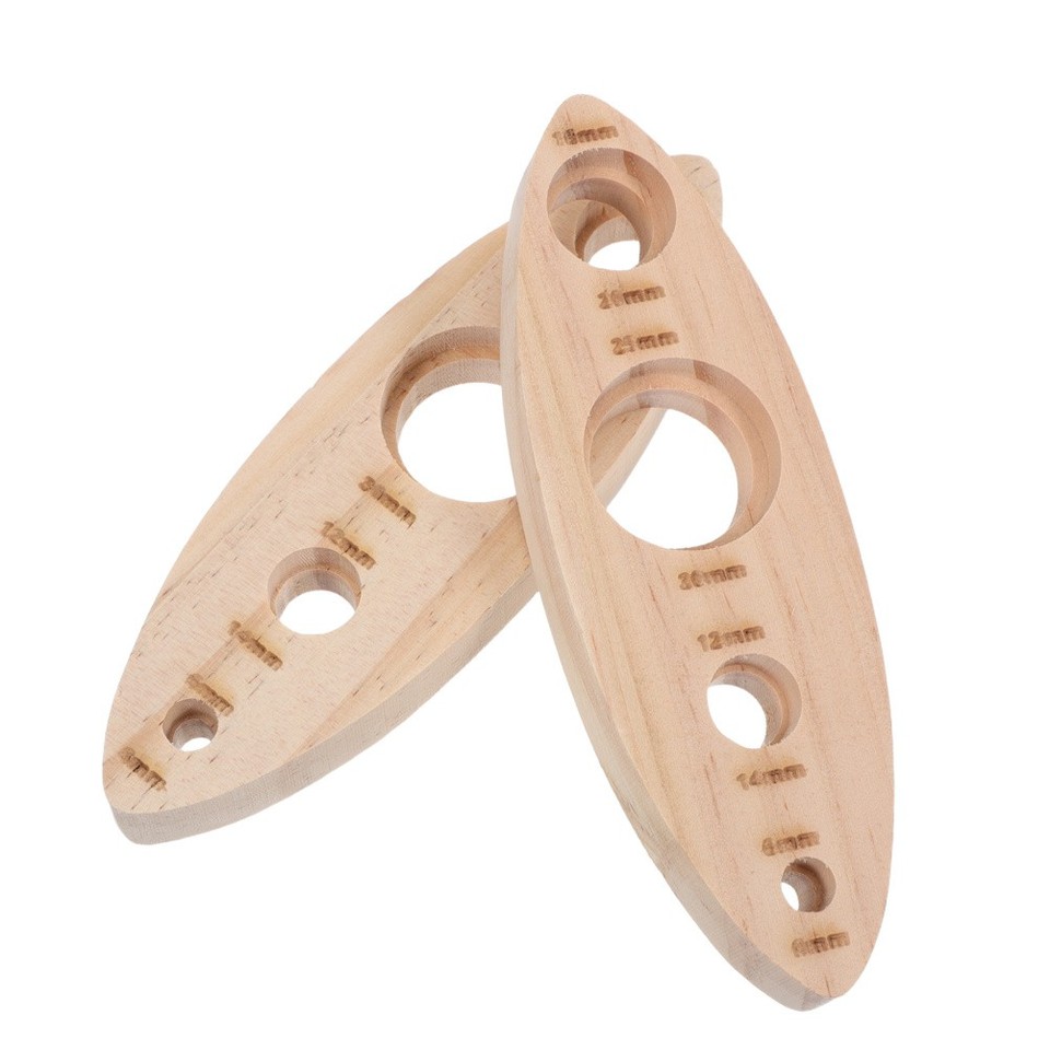 2 PCS Wooden Safety Eye Measuring Ruler Tool Crochet Measure Doll Setting | eBay Australia
