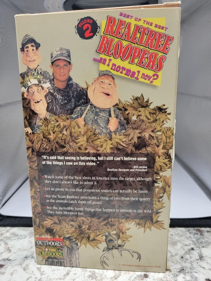 Realtree Bloopers Volume 2 VHS 1996 Outdoors Comedy Realtree | eBay