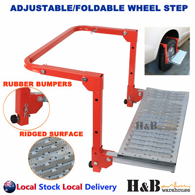 Wheel Step Tire Tyre Step Ladder Adjustable Foldable Tire Protection ...