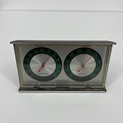 Vintage Temperature And Humidity Gauge By Springfield USA Great ...