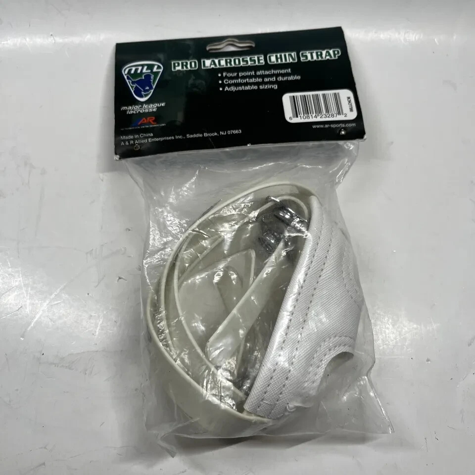 A&R MLL Major League Lacrosse Pro Helmet 4 Pt. Chin Strap Adjustable ...