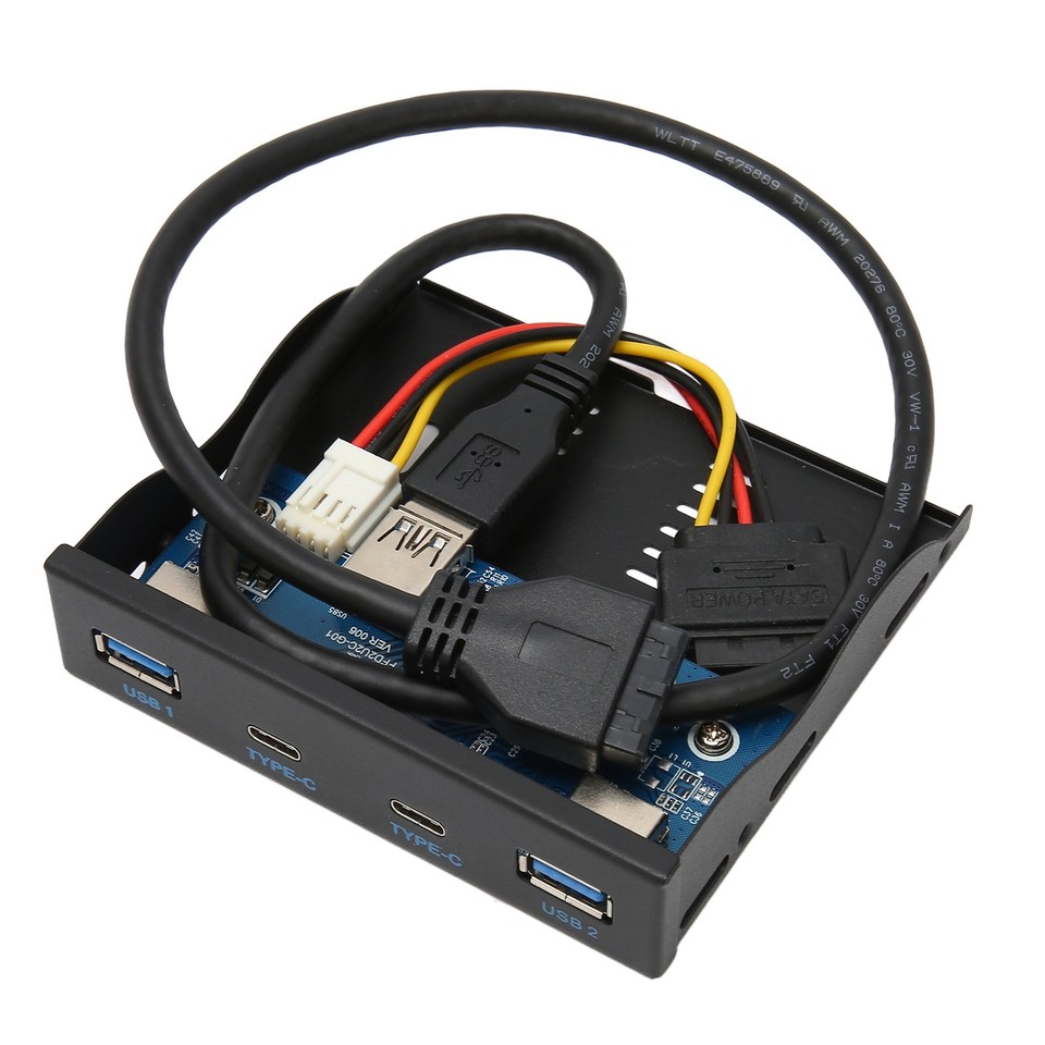 USB 3.2 Front Panel Hub USB3.2 TYPE C Floppy Drive Bay Panel 6 Ports ...