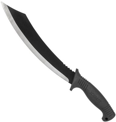 Schrade FullTang 18" Machete 3Cr13 Steel Thumb Ramp Jimping TPR Handle ...