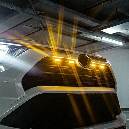 4x For 2019-2021 Toyota RAV4 LED Front Grille Light Raptor Style Grill ...