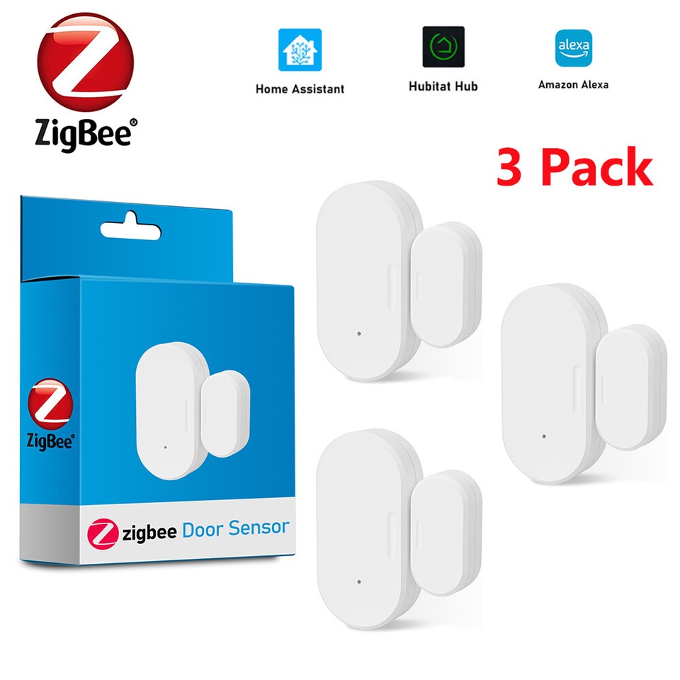 Pack Zigbee Window Door Sensors Smart Contact Sensors for App Home ...