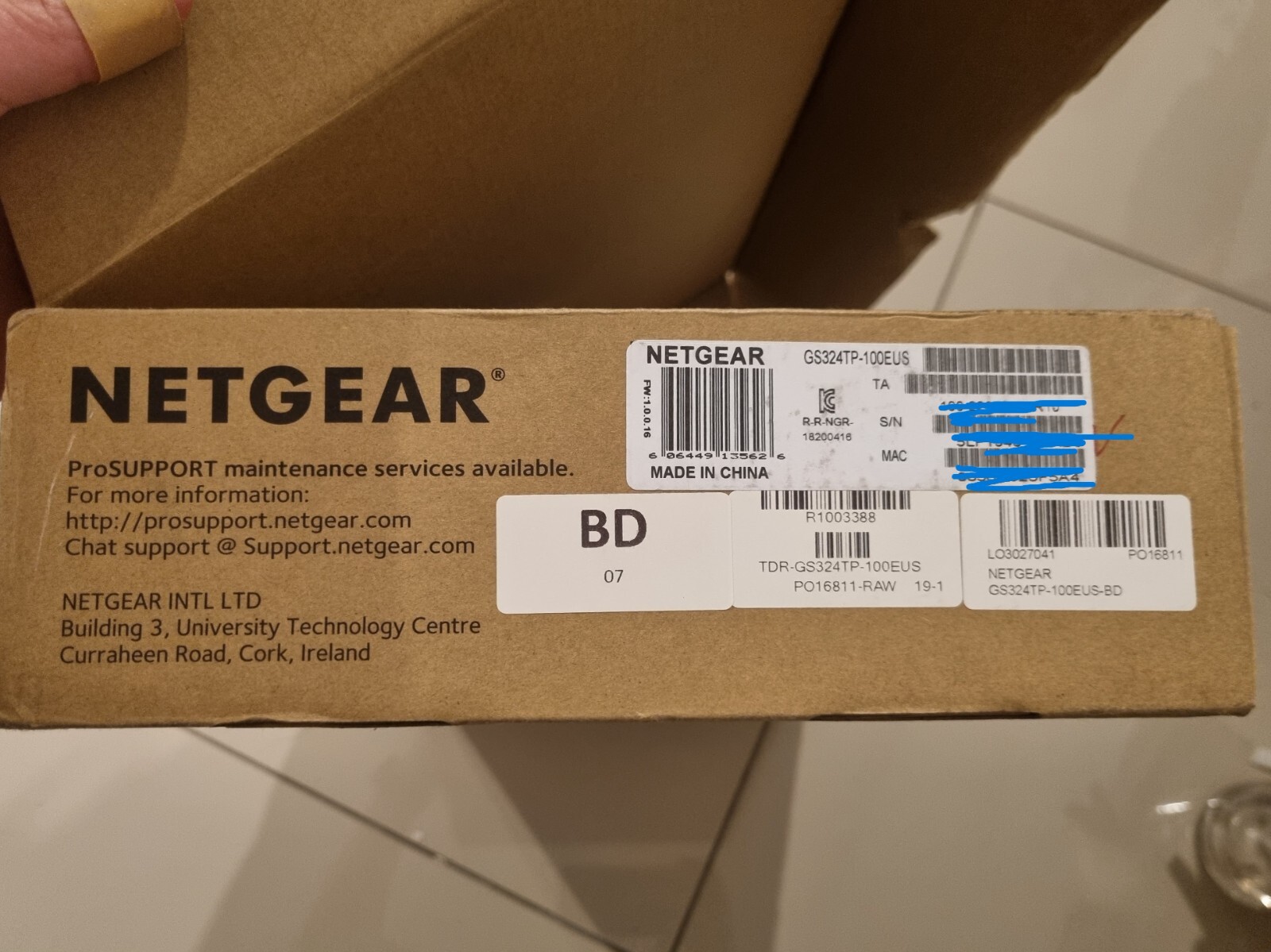 NETGEAR S350 Series ProSafe GS324TP-100EUS 24 Port Network Switch ...