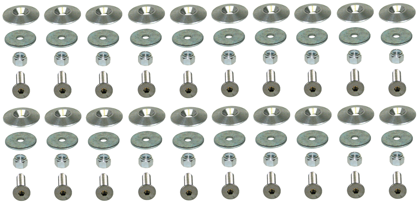 Race Car Valance Hardware Kit 1/4" Bolts -20 Pack #1278 | eBay