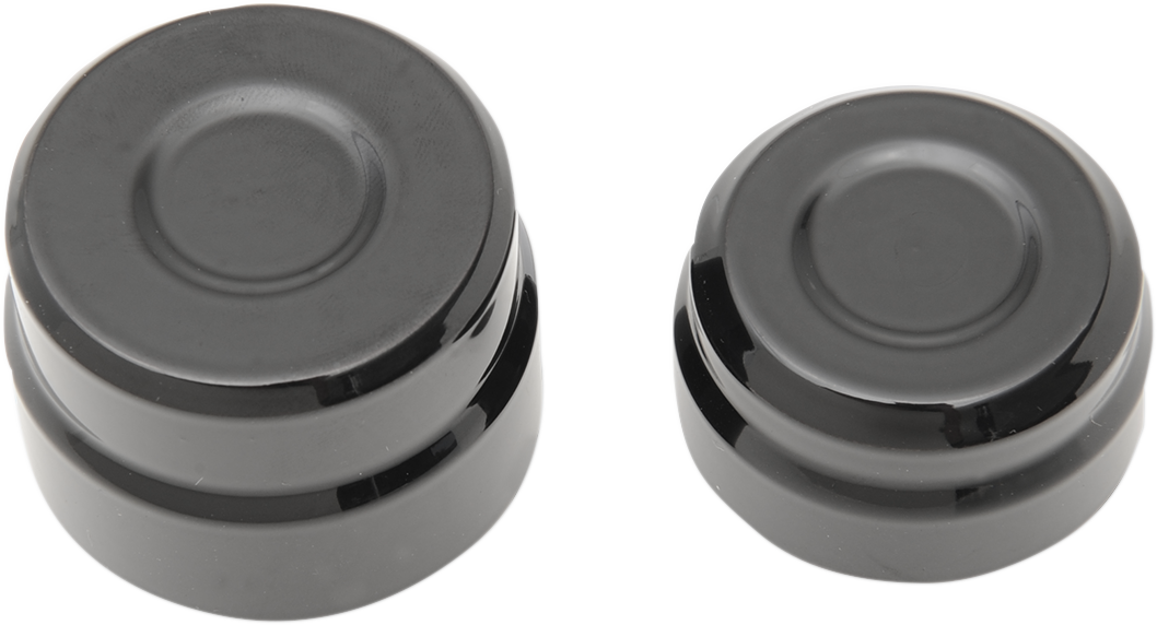 Drag Specialties Billet Axle Caps Black Rear Harley Davidson XL 13-17 ...