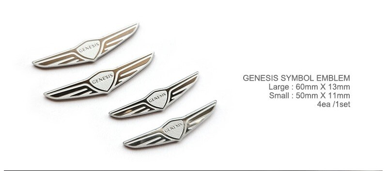 4 Genesis symbol small emblems For All Hyundai Genesis model (Made in ...
