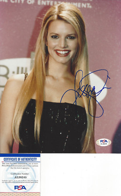 Beautiful Jessica Simpson autographed 8x10 color Photo PSA Certified | eBay