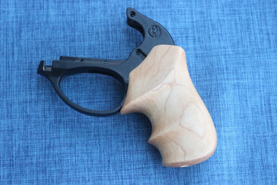 CUSTOM RUGER LCR GRIPS, LCR X MAPLE WOOD PALM SWELL VITOONMAKERS ** OIL ...