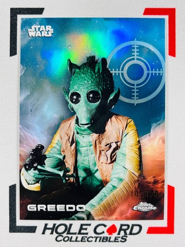 GREEDO 2025 Topps Chrome Star Wars #54 Skywalker Blue 105/150 丶 | eBay
