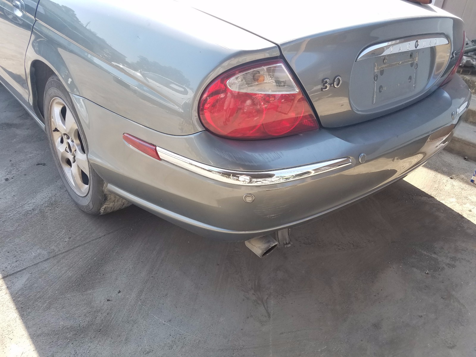 1999 2000 01 2002 2003 2004 JAGUAR S TYPE REAR BUMPER WITH PARKING ...
