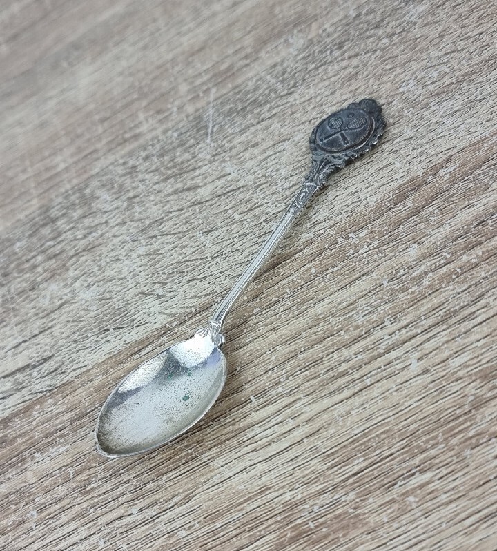 Vintage Tea Spoon With Tennis Racket Design Silver Plate EPNS. | eBay UK