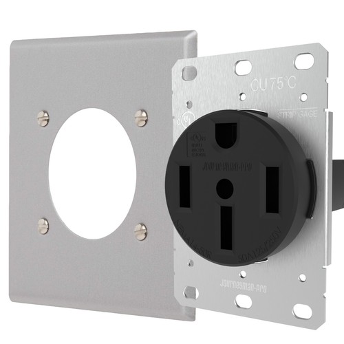 50 Amp 125/250V 14-50R Flush Mounting Wall Receptacle Range Oven EV ...