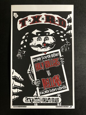 TXRD Texas Roller Derby Screen Printed Bout Poster - Limited Edition HR ...