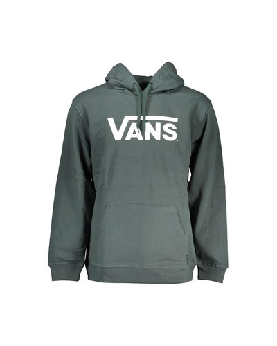 Vans Hooded Cotton Sweatshirt with Logo Print - Sweaters - Green | eBay