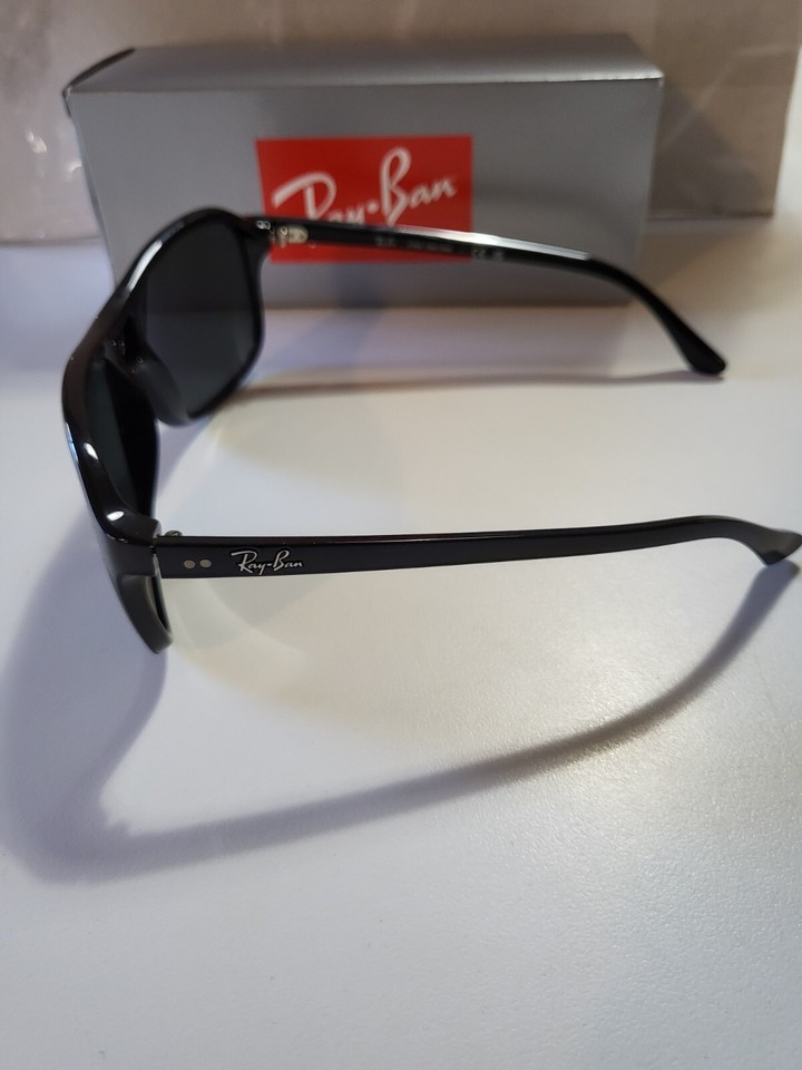 Ray Ban CATS 4000 black/green RB4128 601 60 sunglasses NEW | eBay