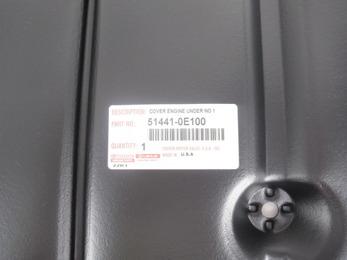 Genuine OEM Toyota 51441-0E100 Radiator Support Splash Shield 2020-22 ...