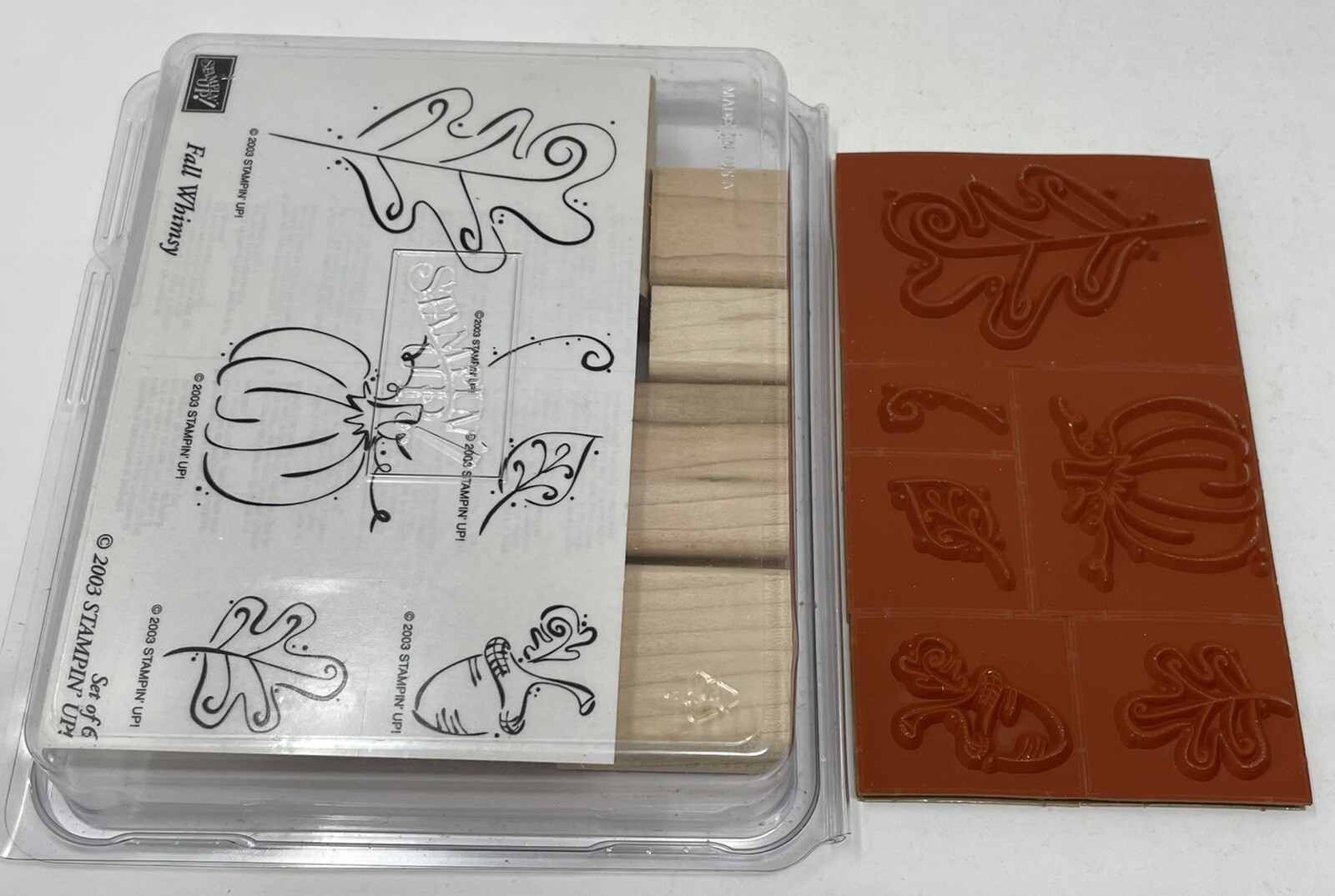 Stampin Up Lot 2 Sets Fall Whimsy Little Layers II Pumpkin Acorn ...
