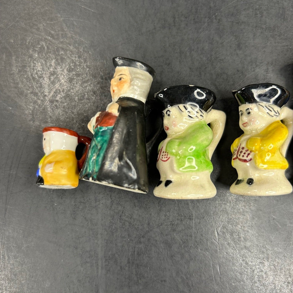 Miniature Face Character Mugs Mixed Lot of 8 Czech England Japan ...