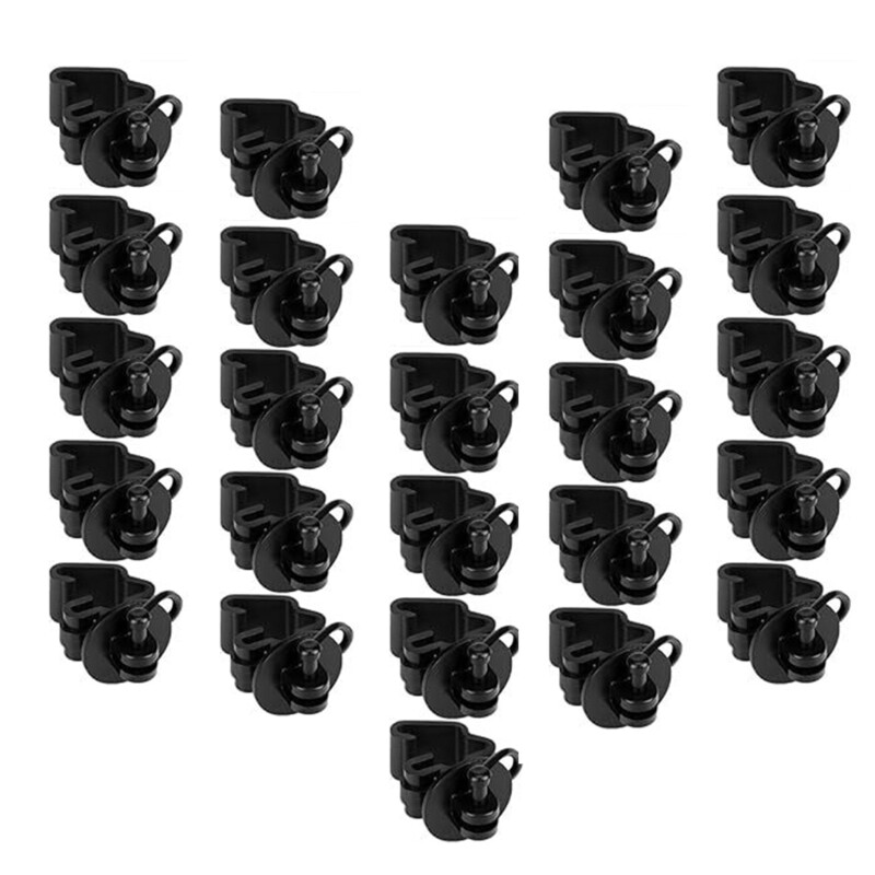 25Pieces Plastic Insulators for T Posts Electric Fence Clip Accessories ...