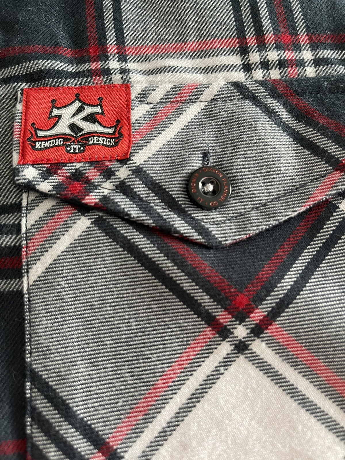 Dixxon the Boss Kindig-It Flannel Shirt Size M - Gem