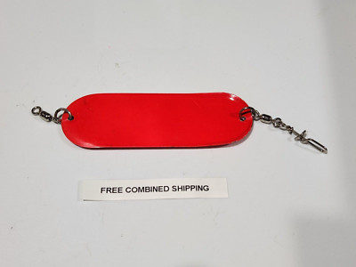 Les Davis Herring Dodger 3/0 4 1/2" Flasher Coho Red Excellent ...