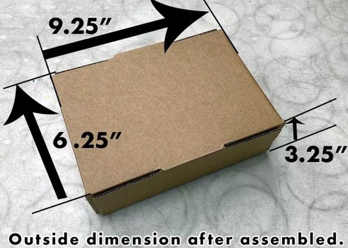 9x6x3 TAPE FREE 50pc S Shipping Box Packaging Box Cardboard Corrugated ...