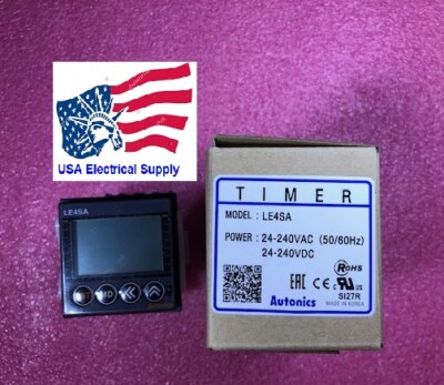 Autonics LE4SA Timer LCD Display, multi range, DPDT, 24-240VAC With ...