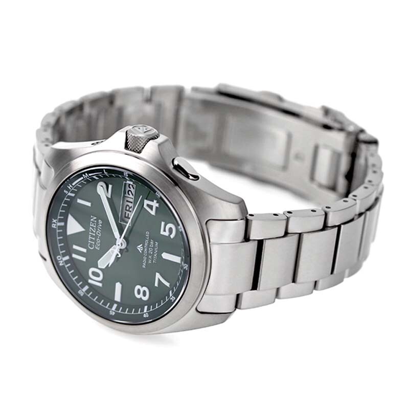 Citizen Promaster Land PMD56-2951 Eco-Drive Green Dial Titanium Solar ...