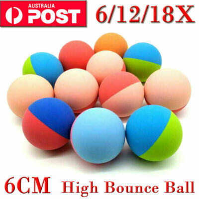6/12/18PCS High Bounce Hand Ball Mix Colors Square Ball Play Toy Kid ...