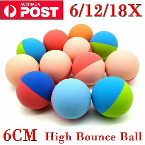6/12/18PCS High Bounce Hand Ball Mix Colors Square Ball Play Toy Kid ...