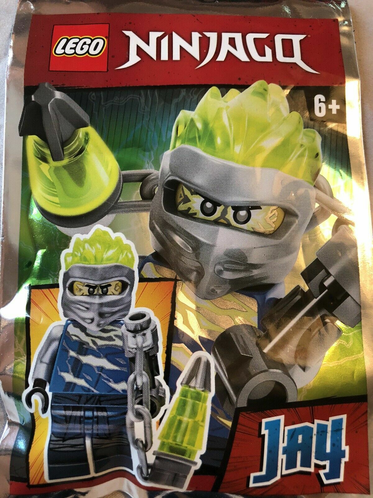 ORIGINAL LEGO Ninjago Limited Edition Minifigure JAY #6, New, FOIL PACK ...