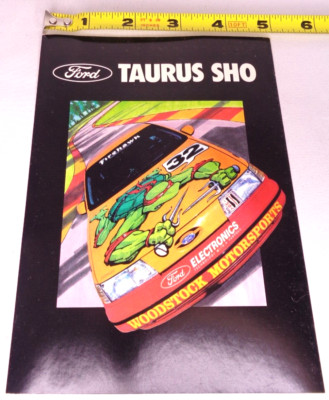 TMNT Ford Taurus SHO Original Vintage Sticker Decal 5" x 7" Ninja ...