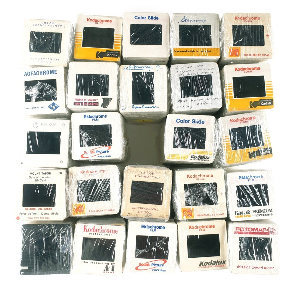100 Vintage Photo Slides Lot - Amateur & Pro - Mixed 1950s-1990s Old ...