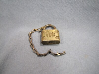 Antique Old Small Corbin #19 RFD Padlock with chain No Key | eBay