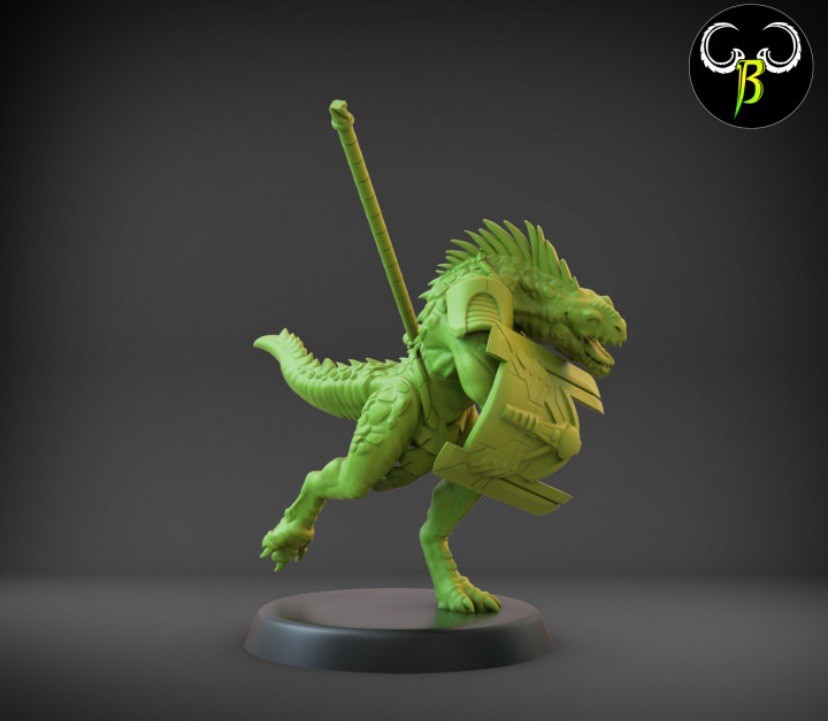 Saurian Warriors Spears X10 28mm Lizard Men Fantasy Aztec Dinosaurs ...