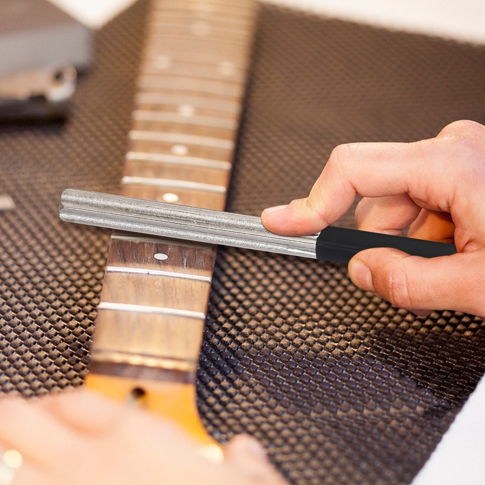 4 Sizes Edges Guitar Fret Crowning File Dressing 2 Protection Sheet ...