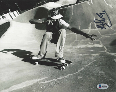 TONY ALVA SKATEBOARD LEGEND SIGNED 8x10 PHOTO 5 Z-BOYS ZEPHYR BECKETT ...