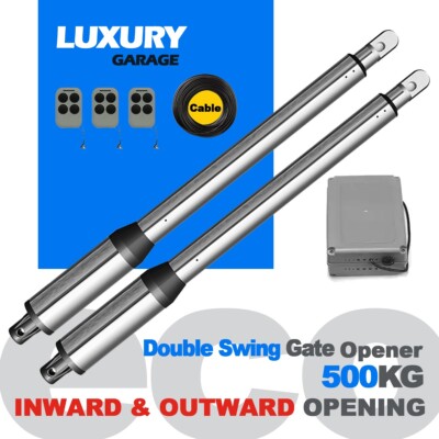 RITROX ECO 500kg Double Swing Gate Opener/Motor Automatic 3x Remote + 7 ...